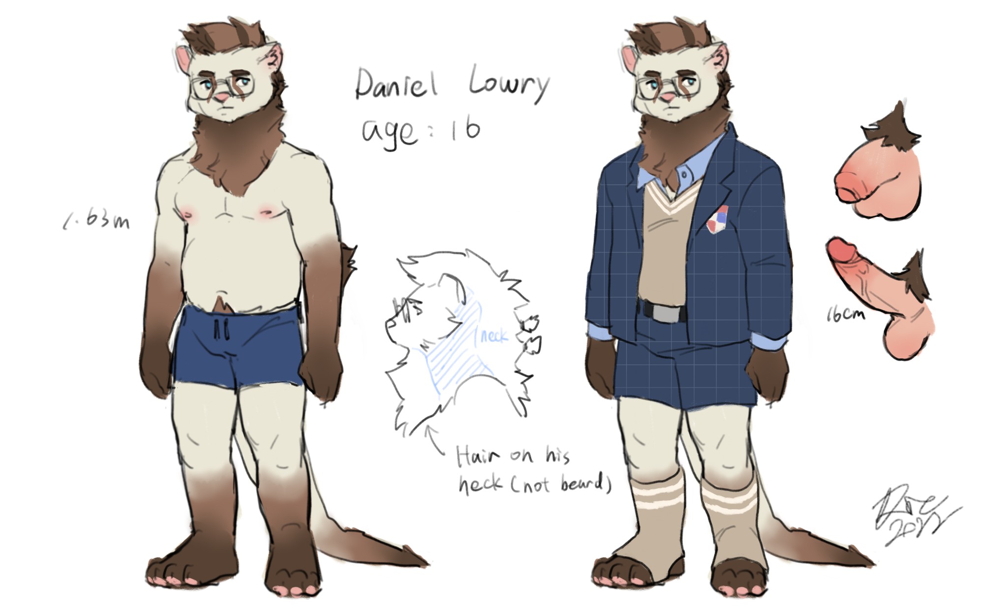 new oc Daniel Lowry - By @ric_beef_pot on Itaku