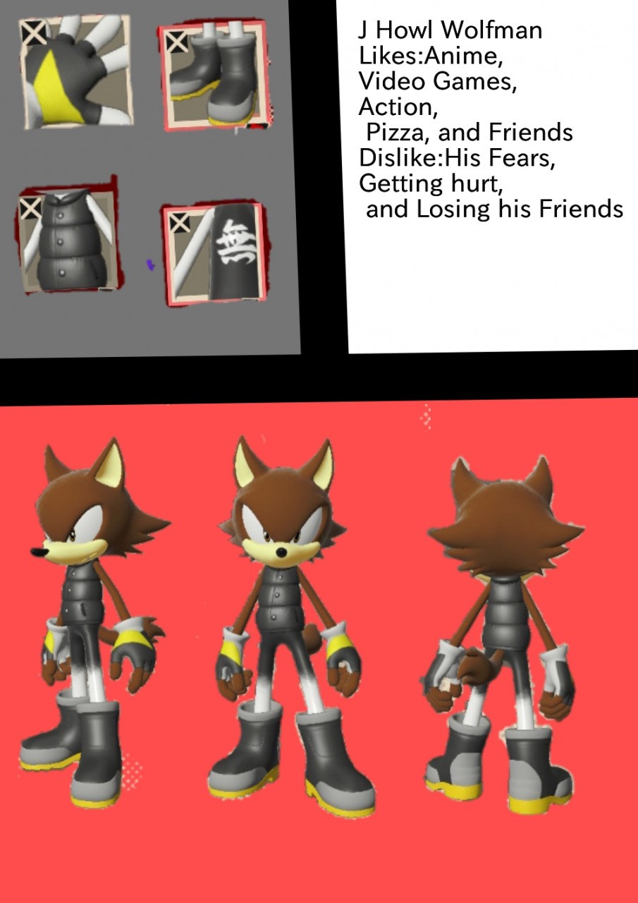 J Howl Wolfman Reference 1 - By @jumboelephantgamer on Itaku