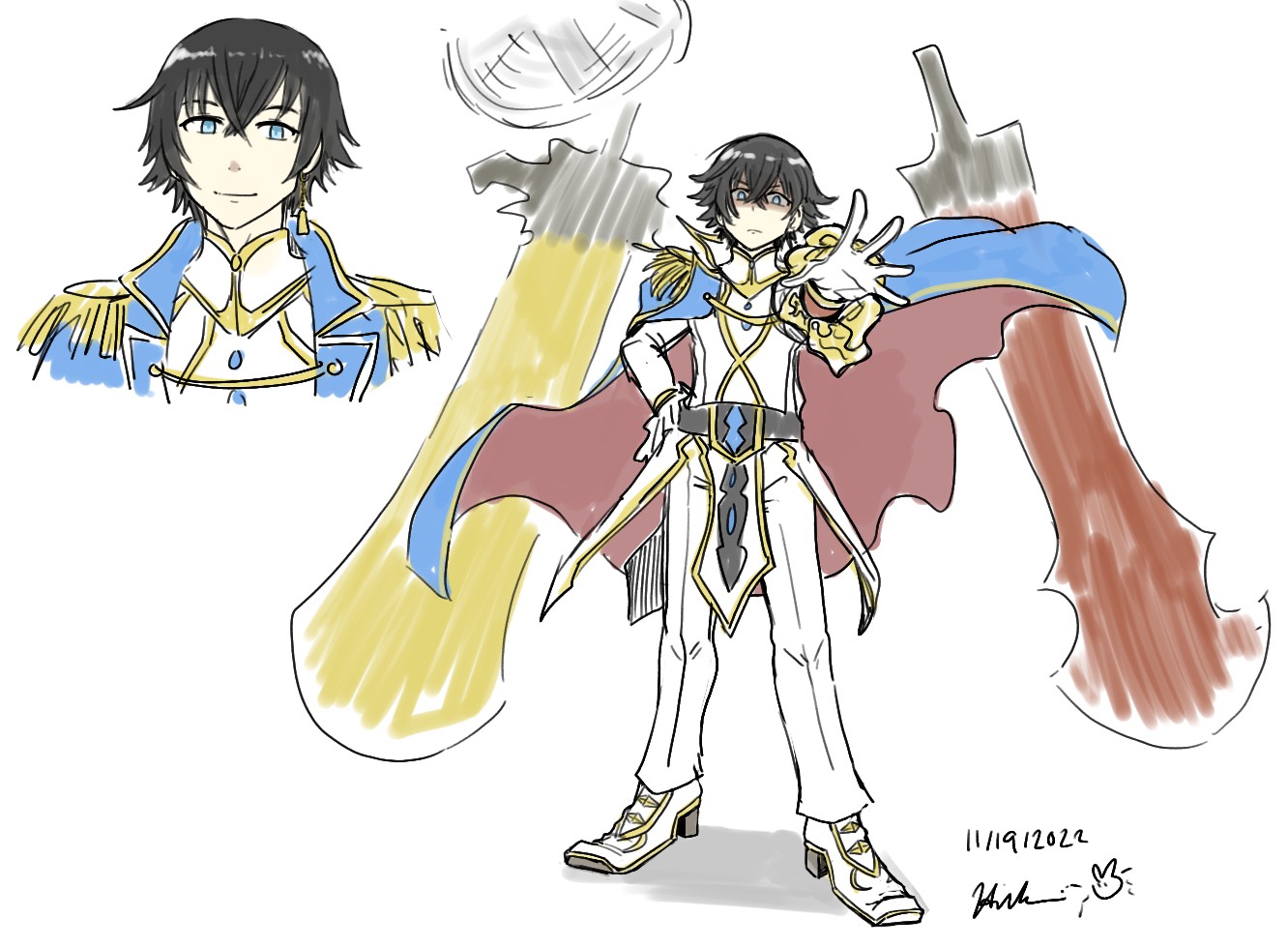 Grand Summoners - Emperor of Isliid - 221119 - By @hikarii on Itaku