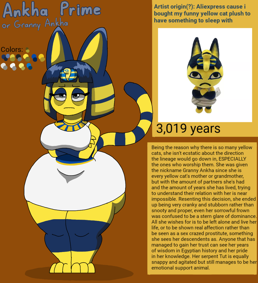 6. Ankha prime or granny ankha - By @user3345 on Itaku