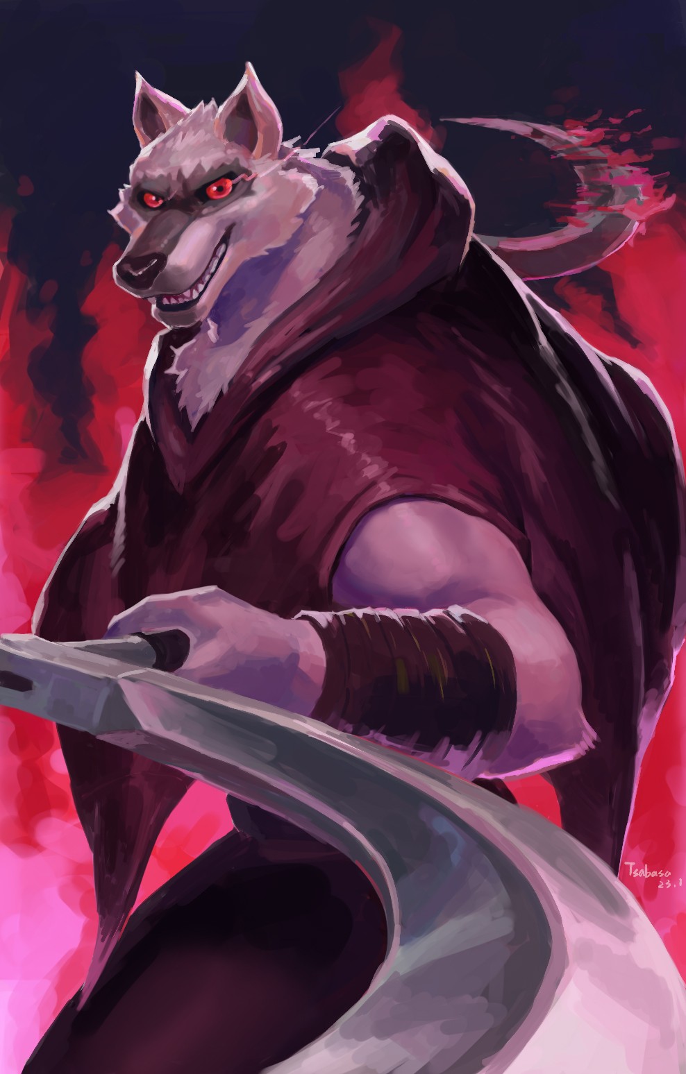Death Wolf - By @tsabasa on Itaku