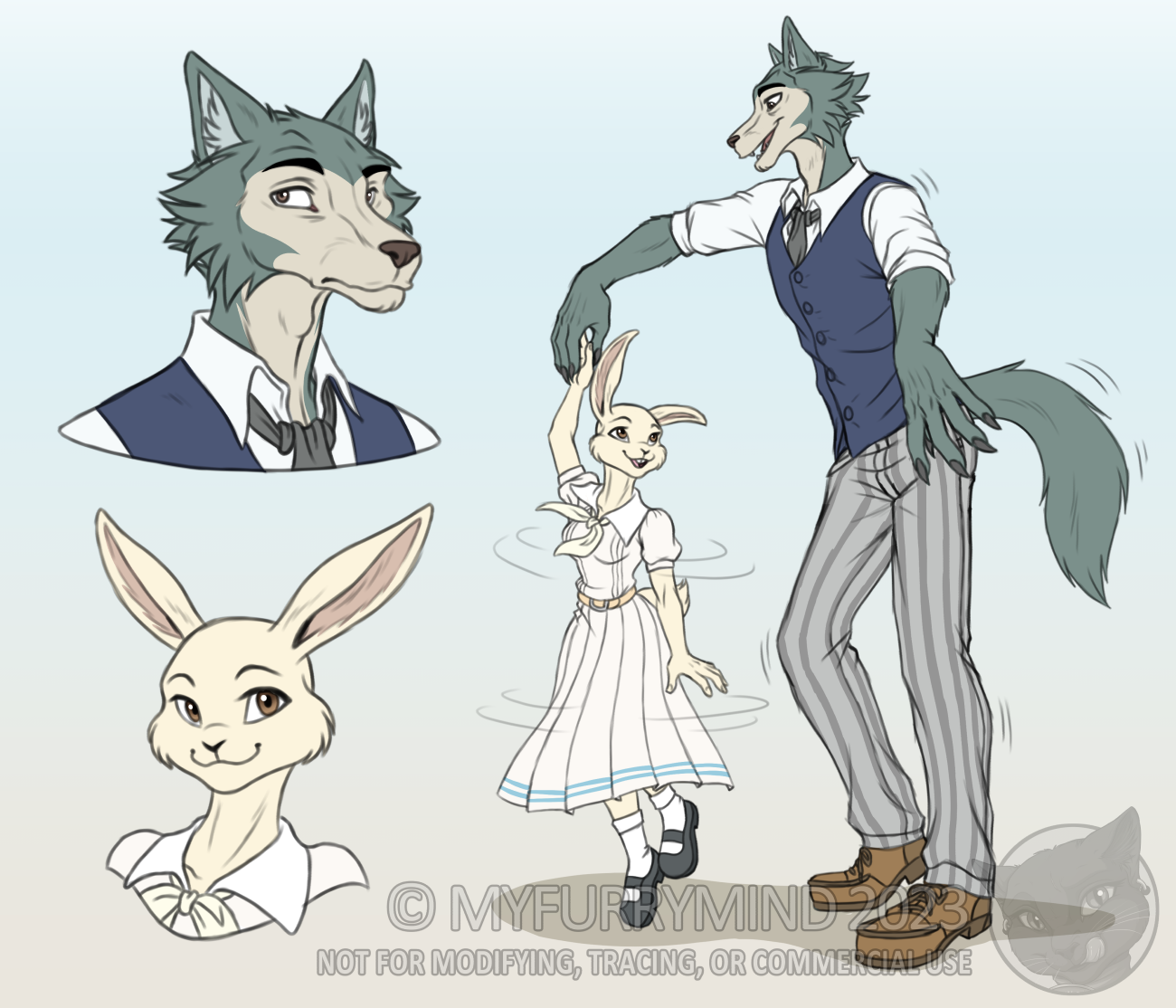 The Big ImageBoard (TBIB) - 5 fingers anthro anthro on anthro beastars biped bottomwear canid ...