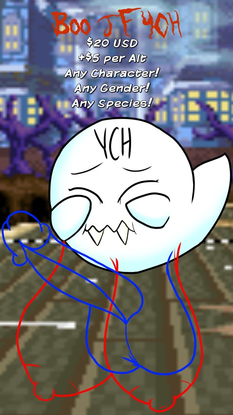 Boo TF YCH - By @anondood on Itaku