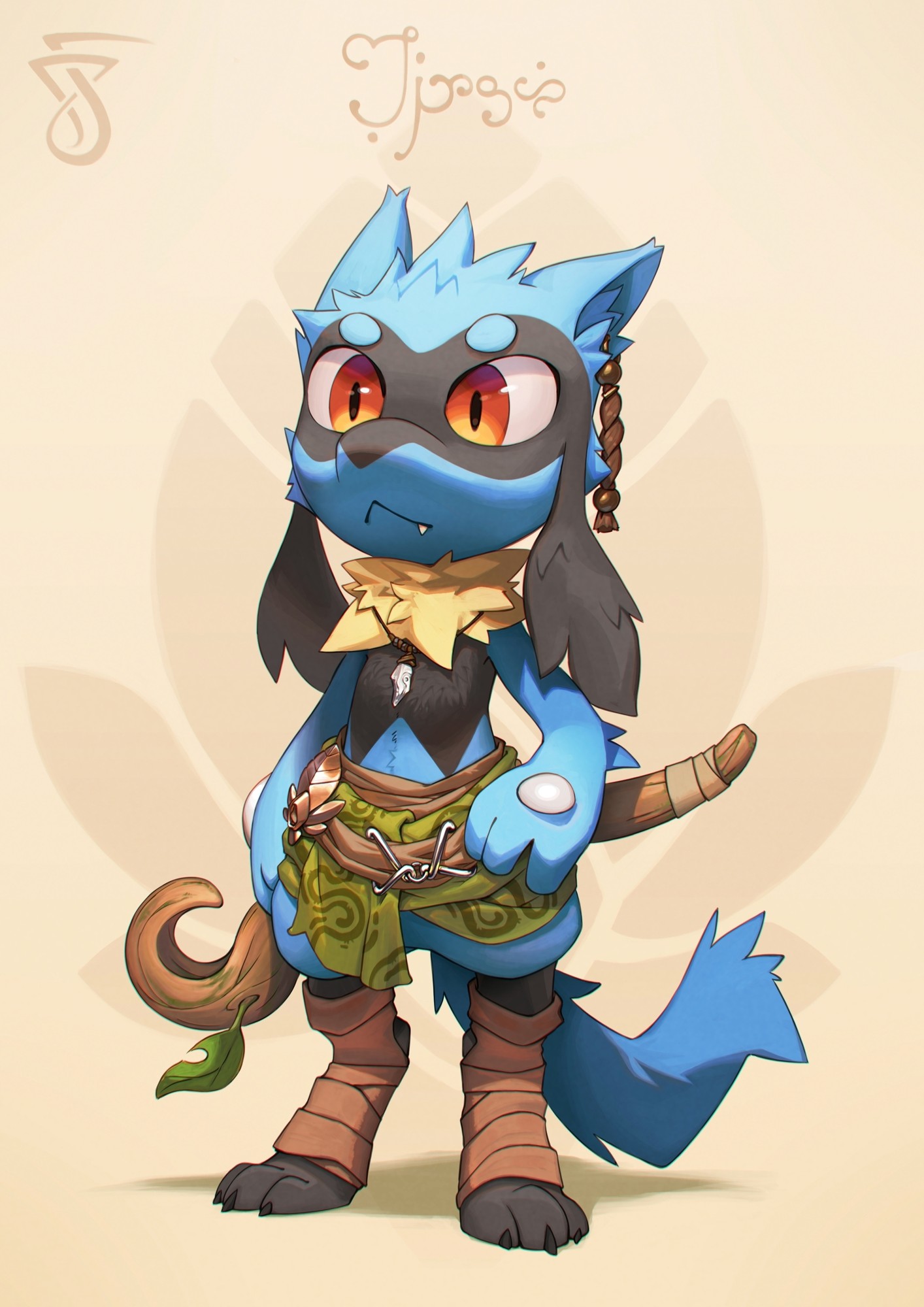 Caius the Fighter - By @spacejunk on Itaku