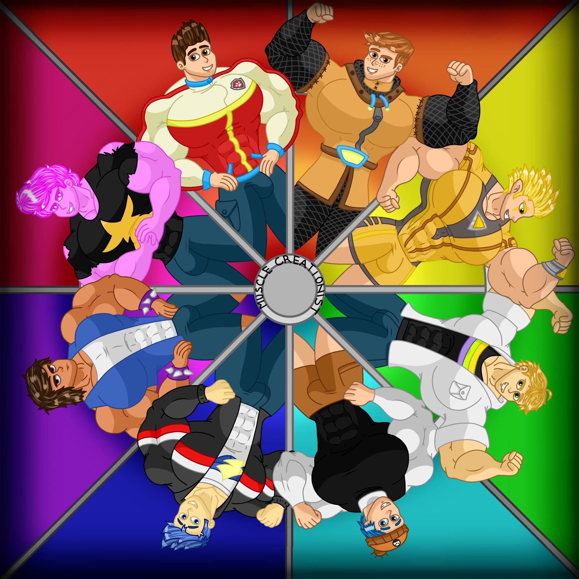 Color Wheel - By @musclecreationist on Itaku