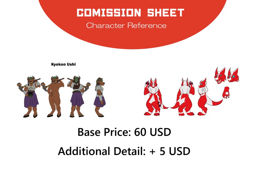 Character Sheet Commission - By @kagebushi on Itaku