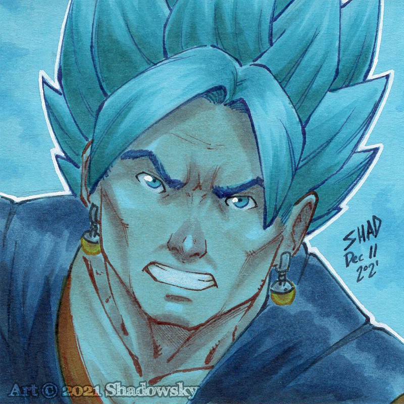 Dragon Ball SSJB Vegito - By @shadowsky on Itaku