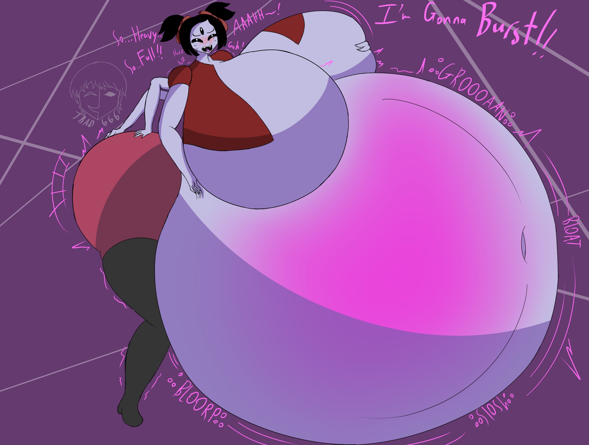 EVEN Bigger muffet - By @tradicon666 on Itaku