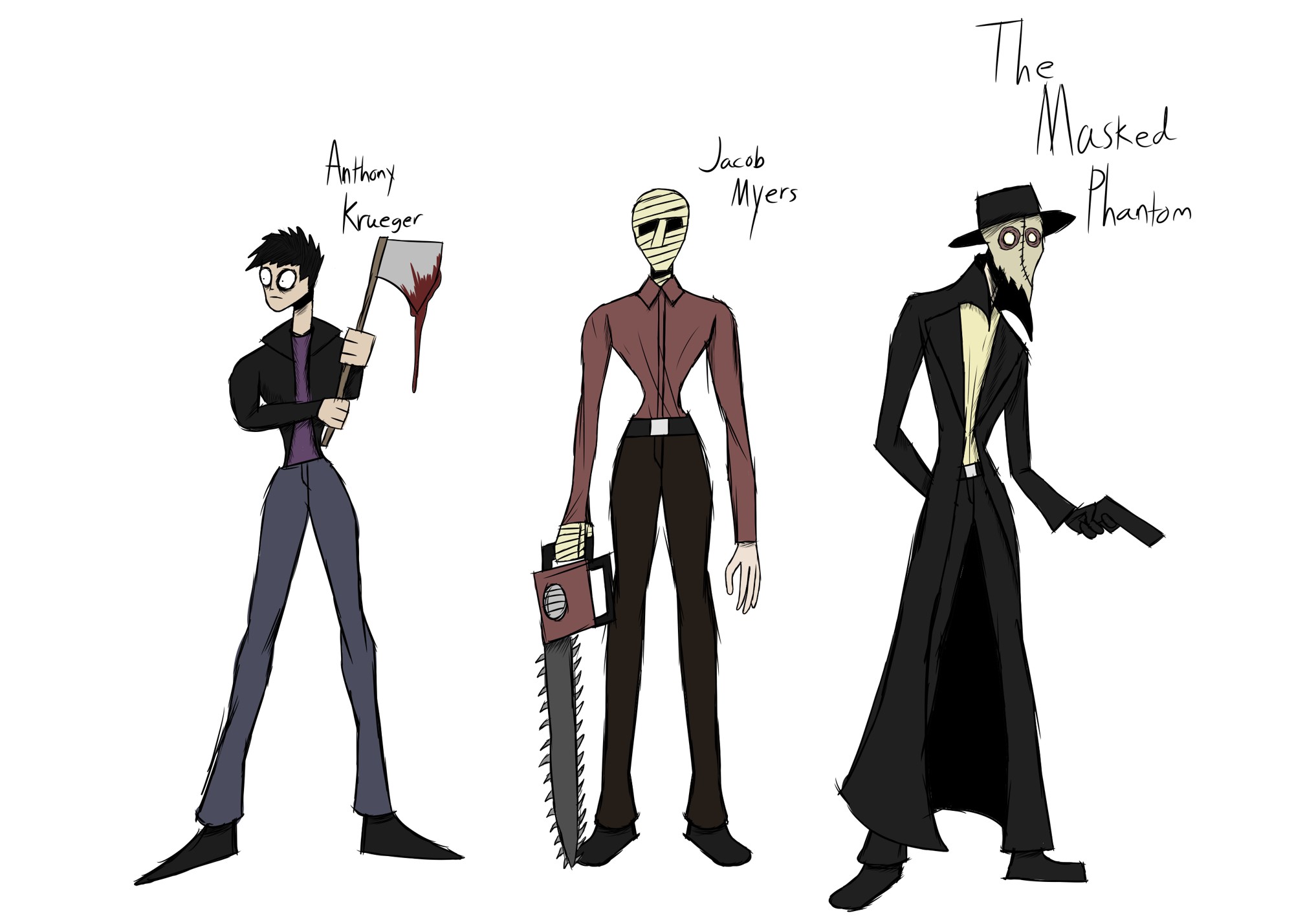 Evil Dead Inspired Heroes - By @phantom-spookyboi on Itaku
