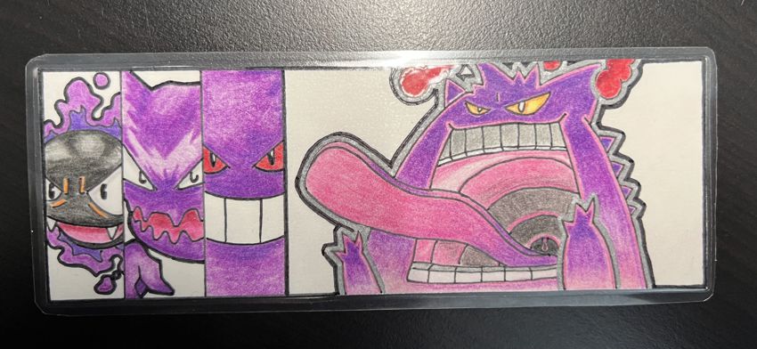 Gengar Bookmark - By @nightmura on Itaku
