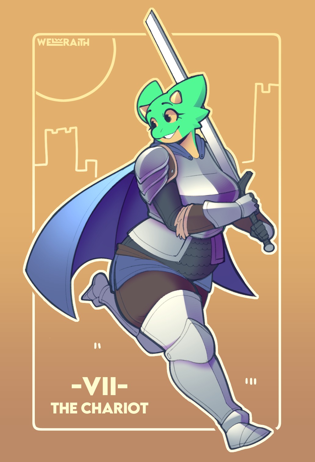 Knight Marilin - By @welwraith on Itaku