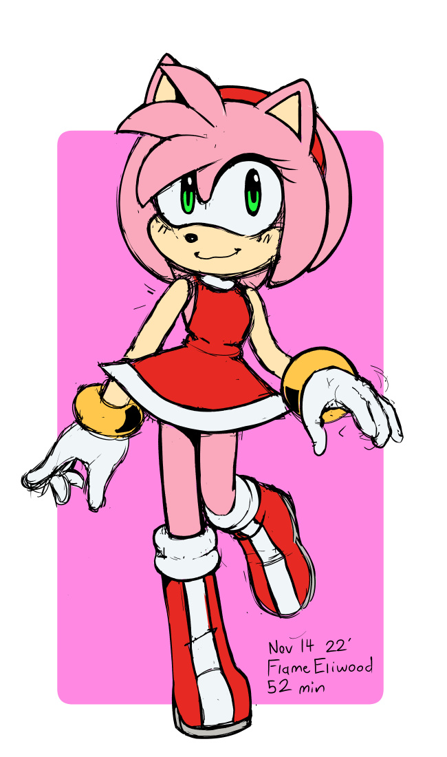 Leg Raised Amy Drawing - By @flameeliwood on Itaku