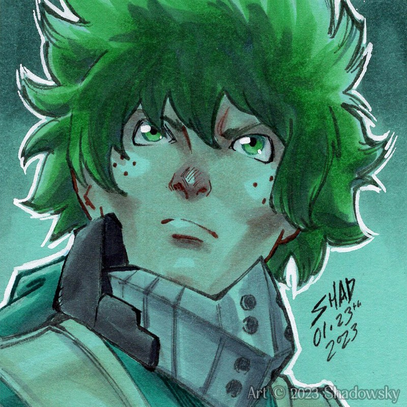 My Hero Academia Izuku Midoriya Post-its 1 - By @shadowsky on Itaku