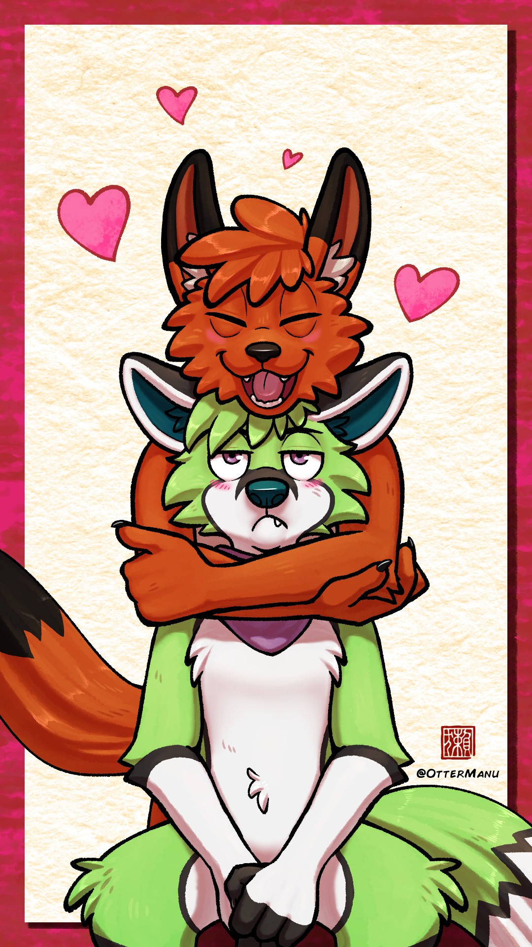 Grumpy Affection - By @donisi on Itaku