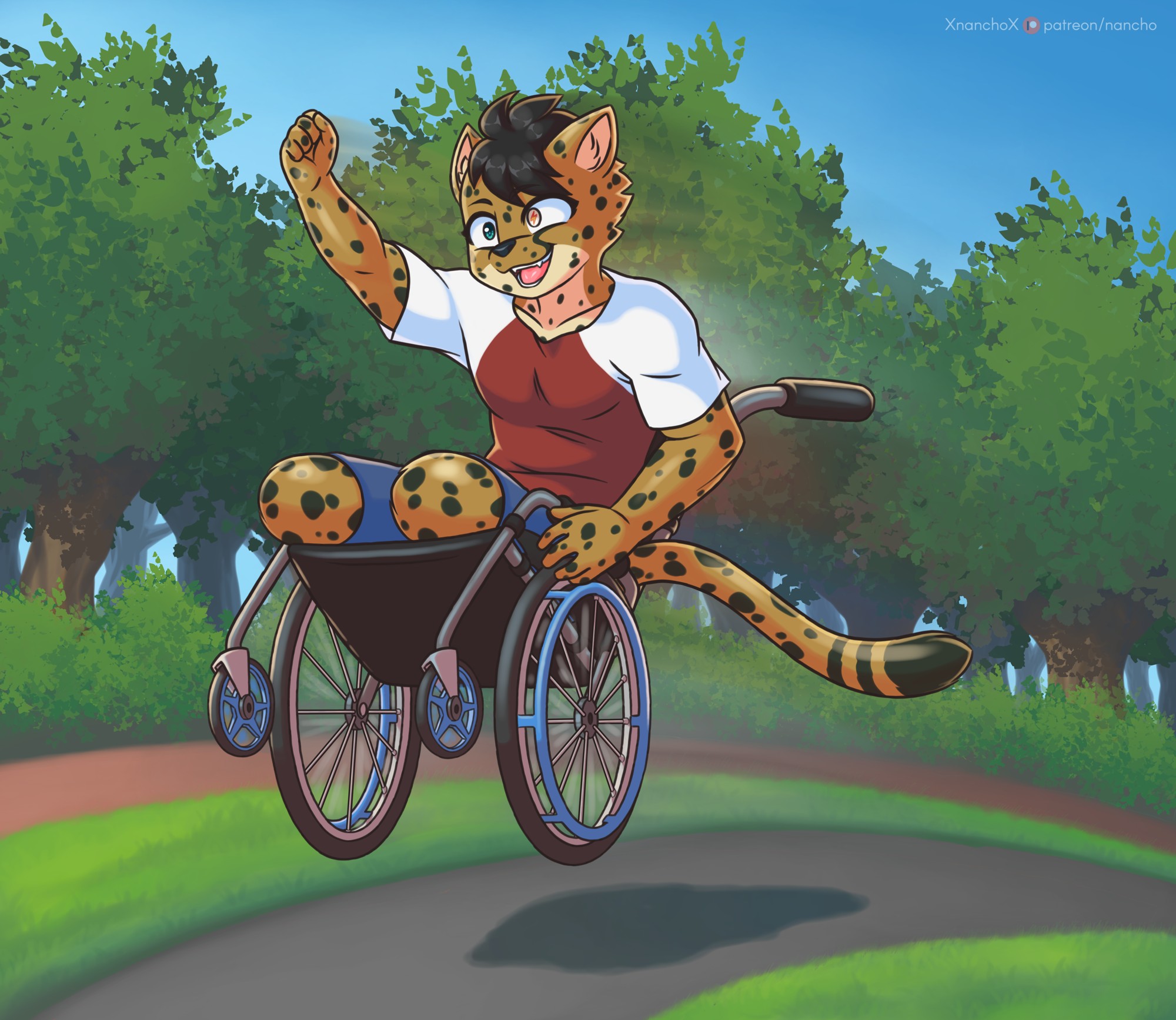 Speeding In Wheelchair By jei laule On Itaku