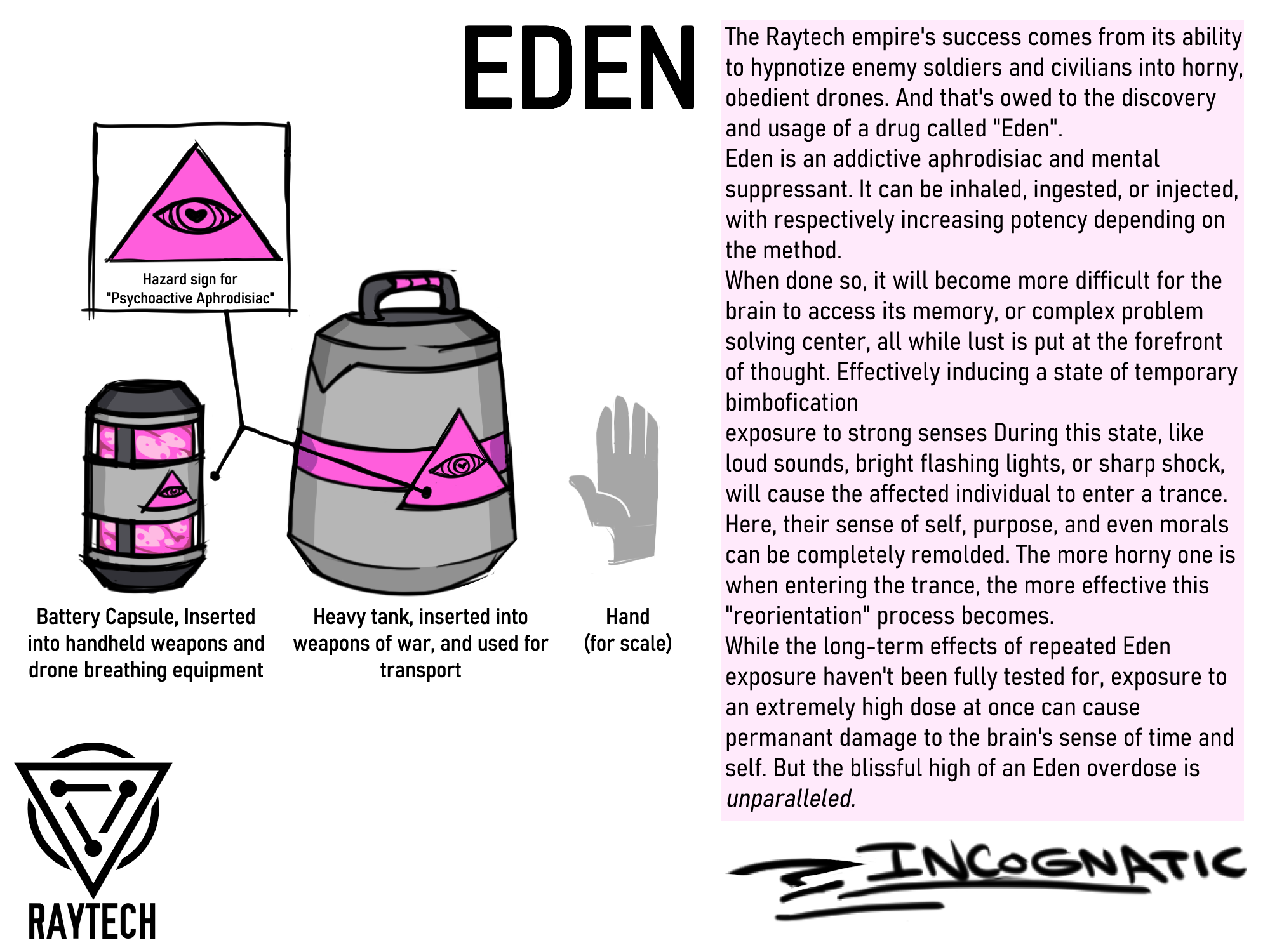 Raytech lore II - Eden - By @incognatic on Itaku
