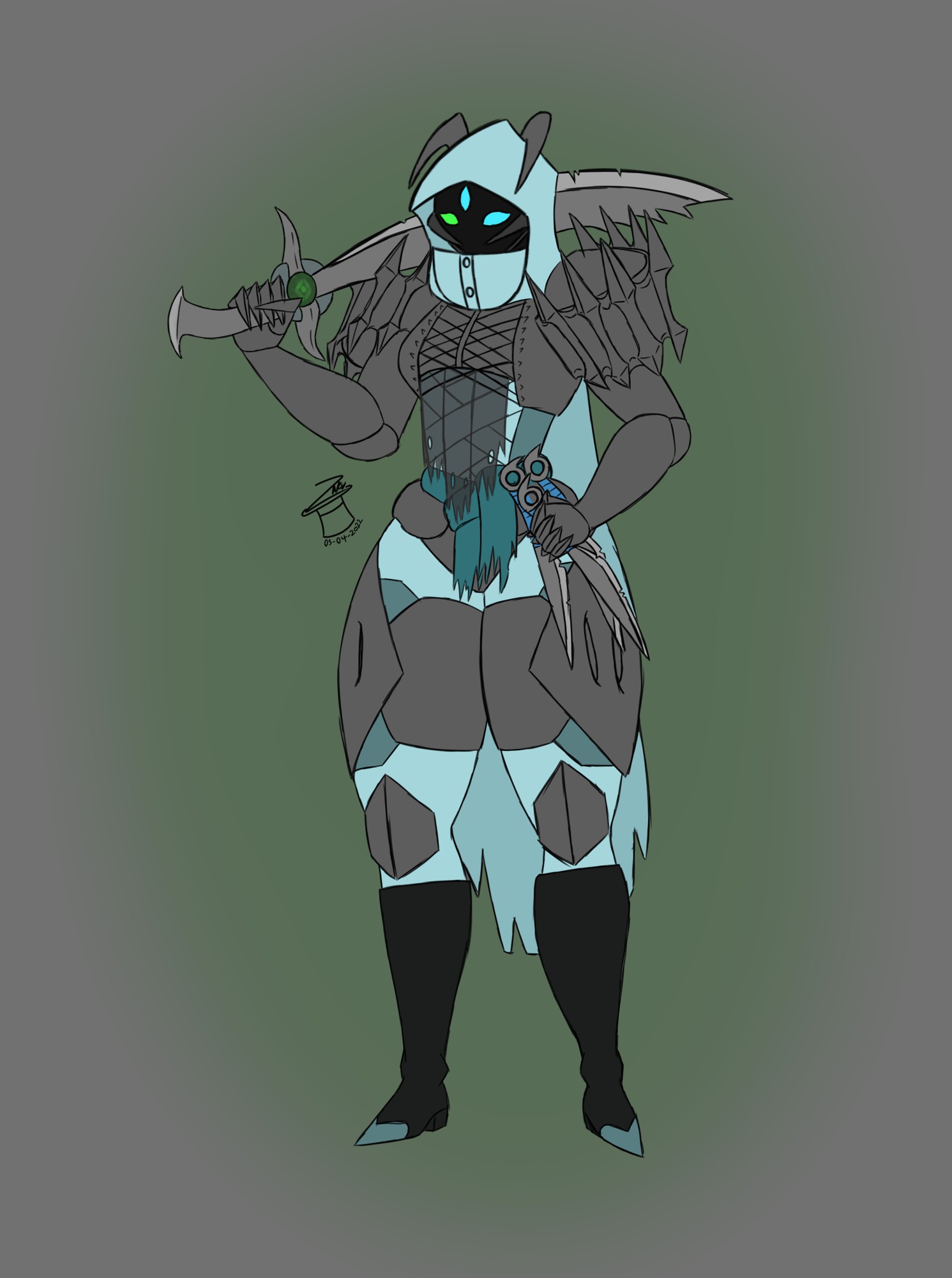 Hive Hunter Arnie - By @zakuinatophat on Itaku