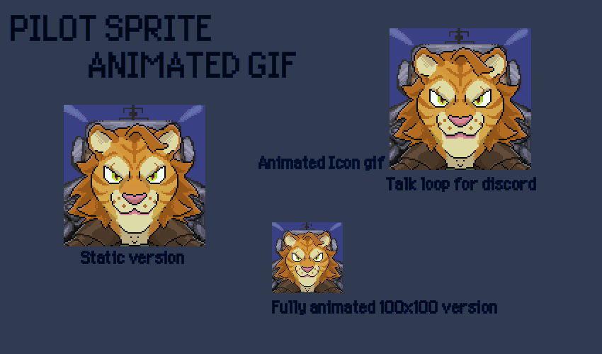 Male Pilot Game Character Bee Aircraft Sprites Game
