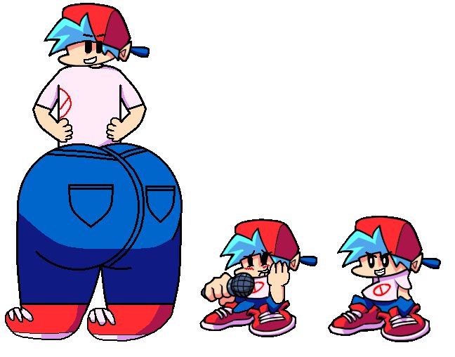 Boyfriend Sprites That I Did - By @cenker on Itaku