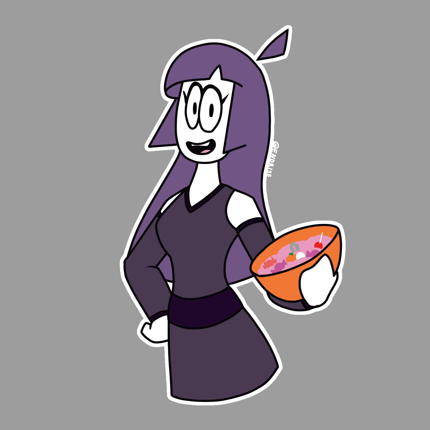 Spooky Month Lila - By @endrise on Itaku