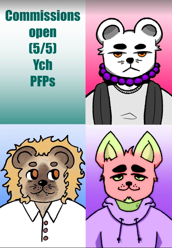 YCH PFP Commissions - By @moondog57 on Itaku