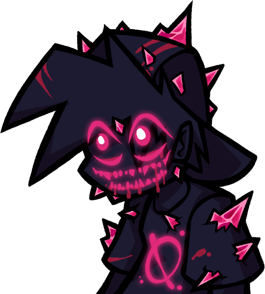 vs. retrospecter - corrupted BF portrait - By @dax on Itaku
