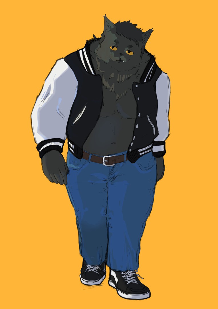 Big Cat Man Big Cat Man Big Cat Man - By @draugxiv on Itaku