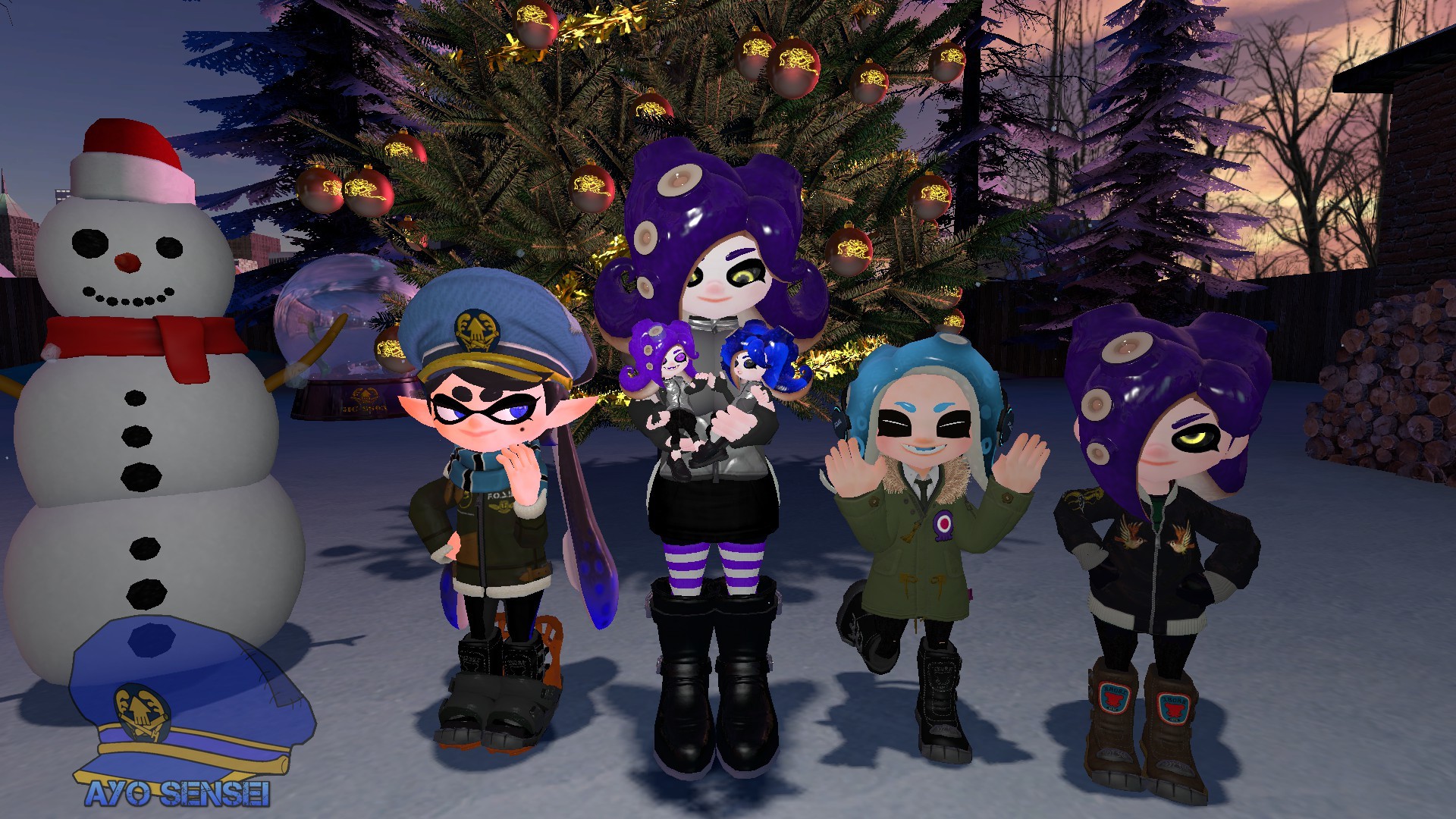 familly ayo and neo winter season - By @ayo-sensei on Itaku