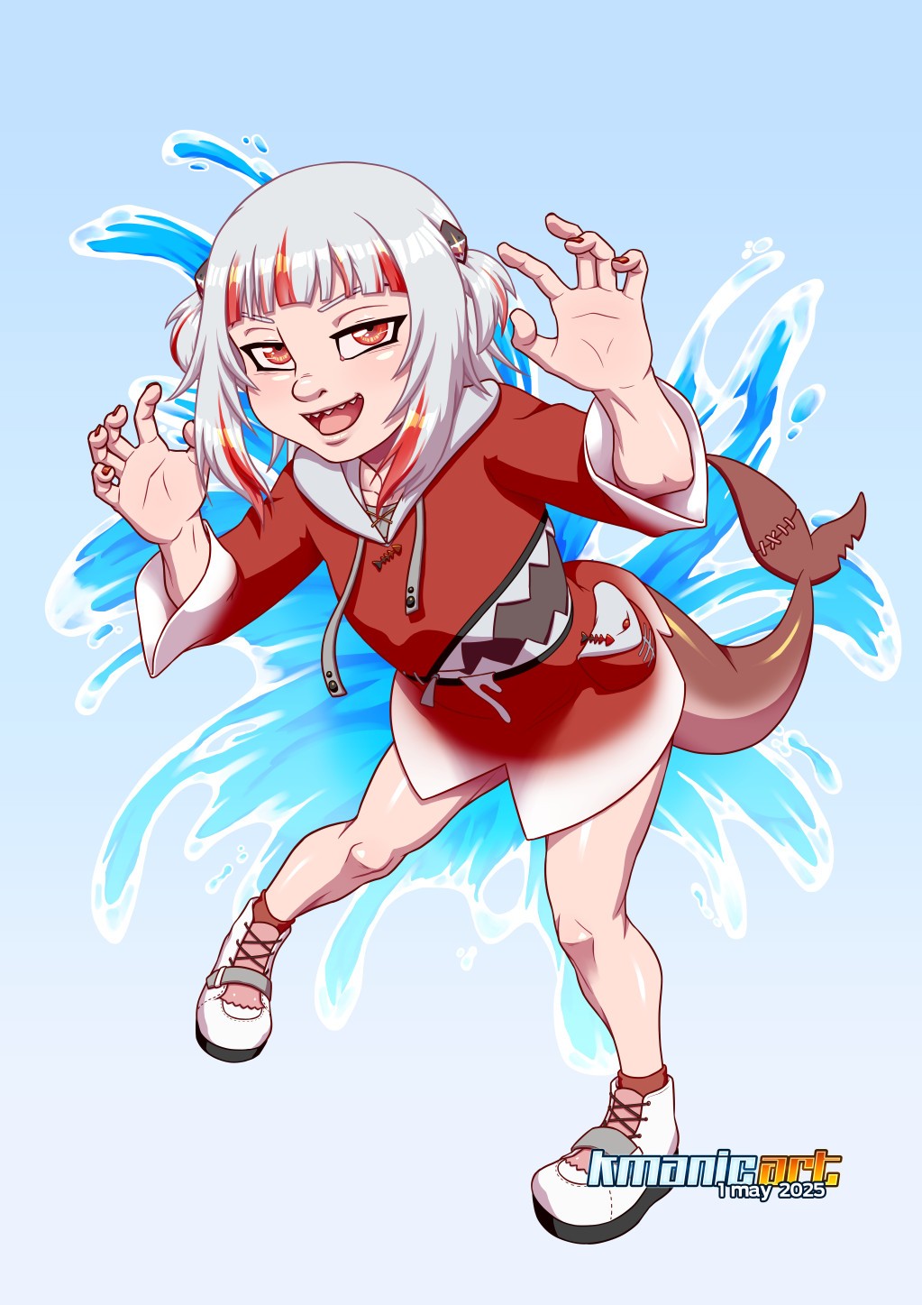 Gawr Gura - Thank You For Being Our Shark 6 - By @kmanicart on Itaku