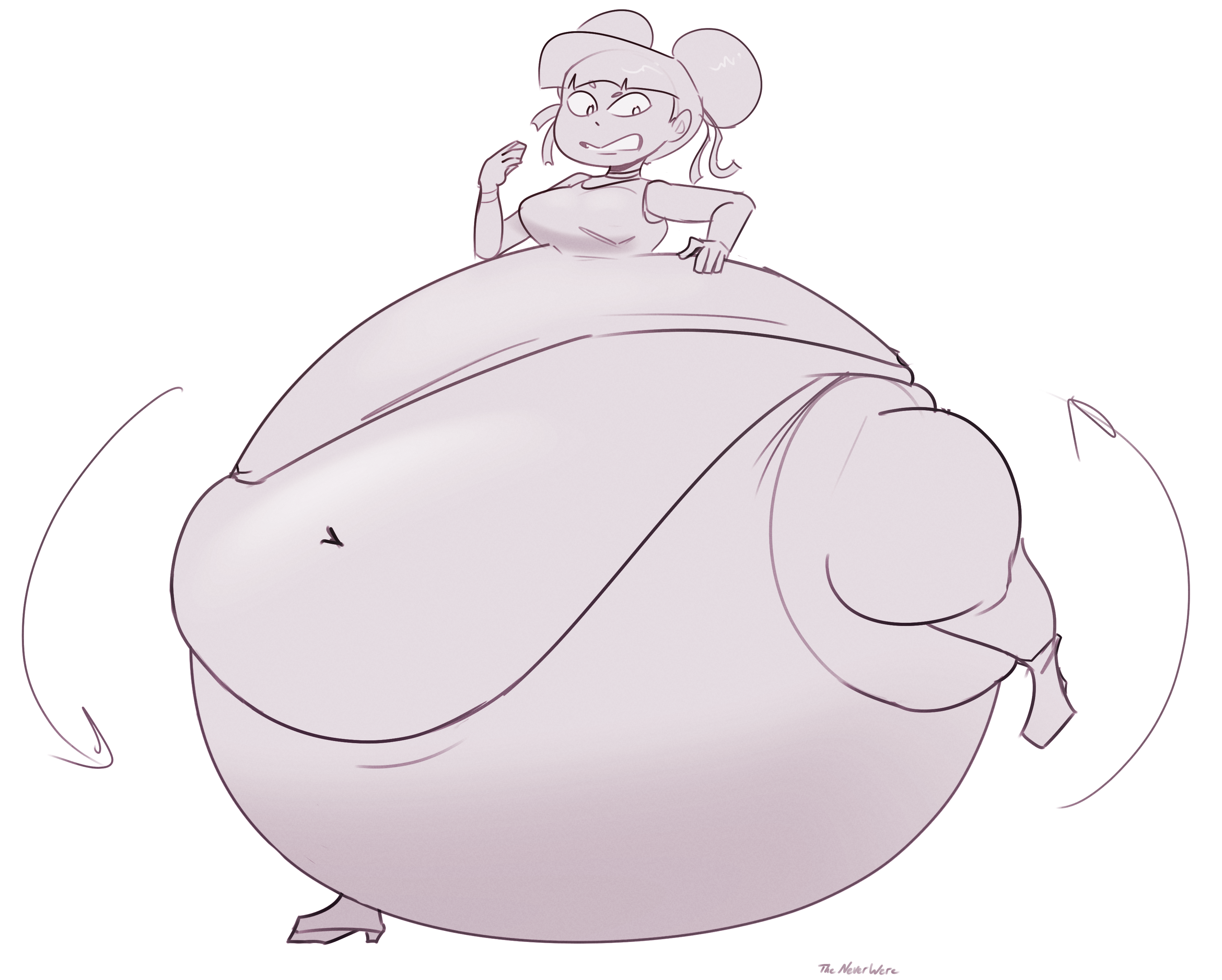 Honey Bun Rounds Out - By @theneverwere on Itaku