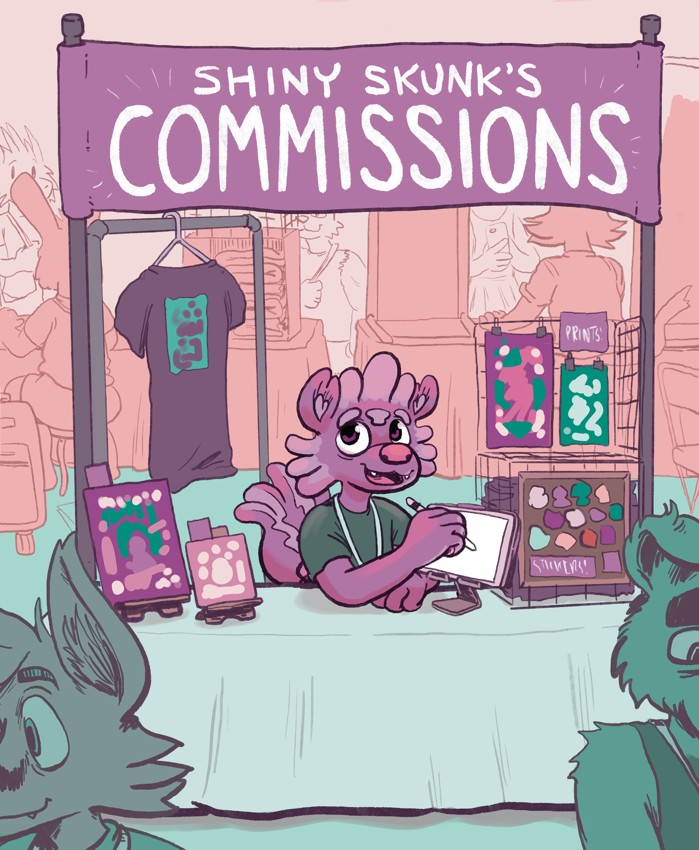 @shinyluvdisc's post on Itaku: "A lil cover image I did for my commissions binder! I'm going to ...