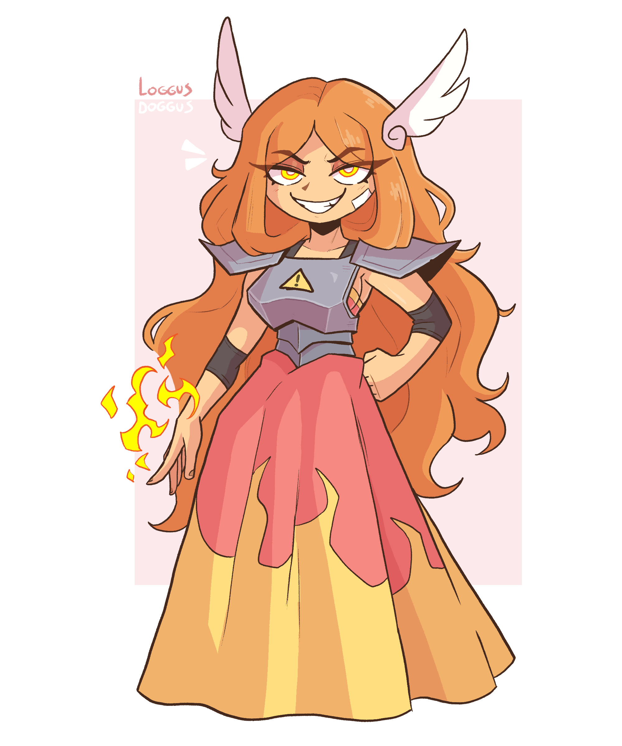 Goddess of explosions 2 - By @loggus_doggus on Itaku
