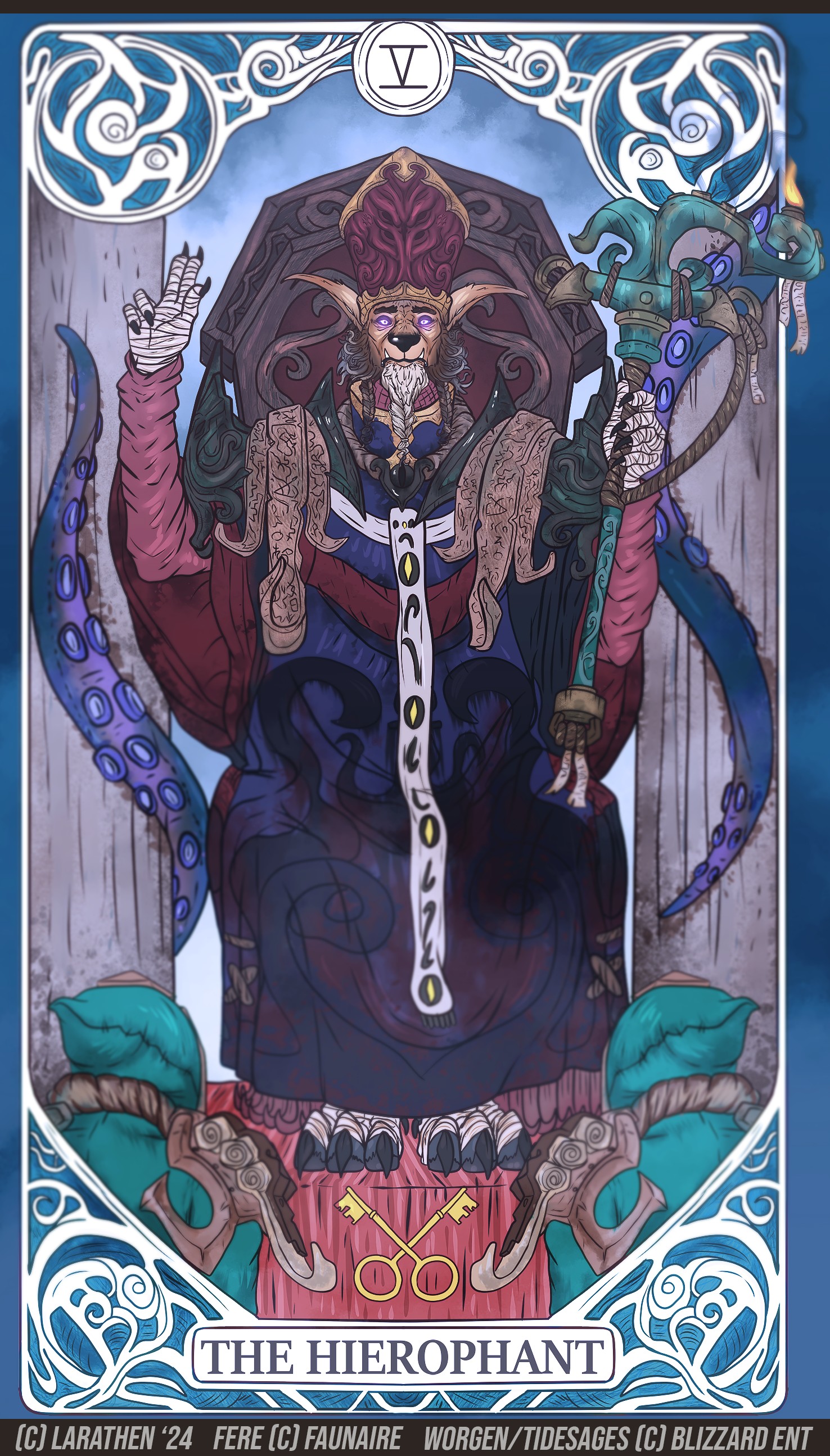 Artfight '24 #10 - Fere (Faunaire) - By @larathen on Itaku