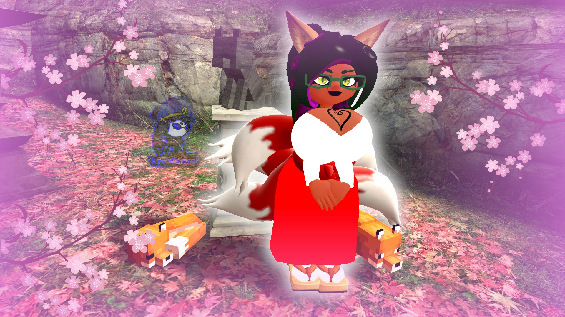 alicia the kitsune ️🦊 - By @ayo-sensei on Itaku