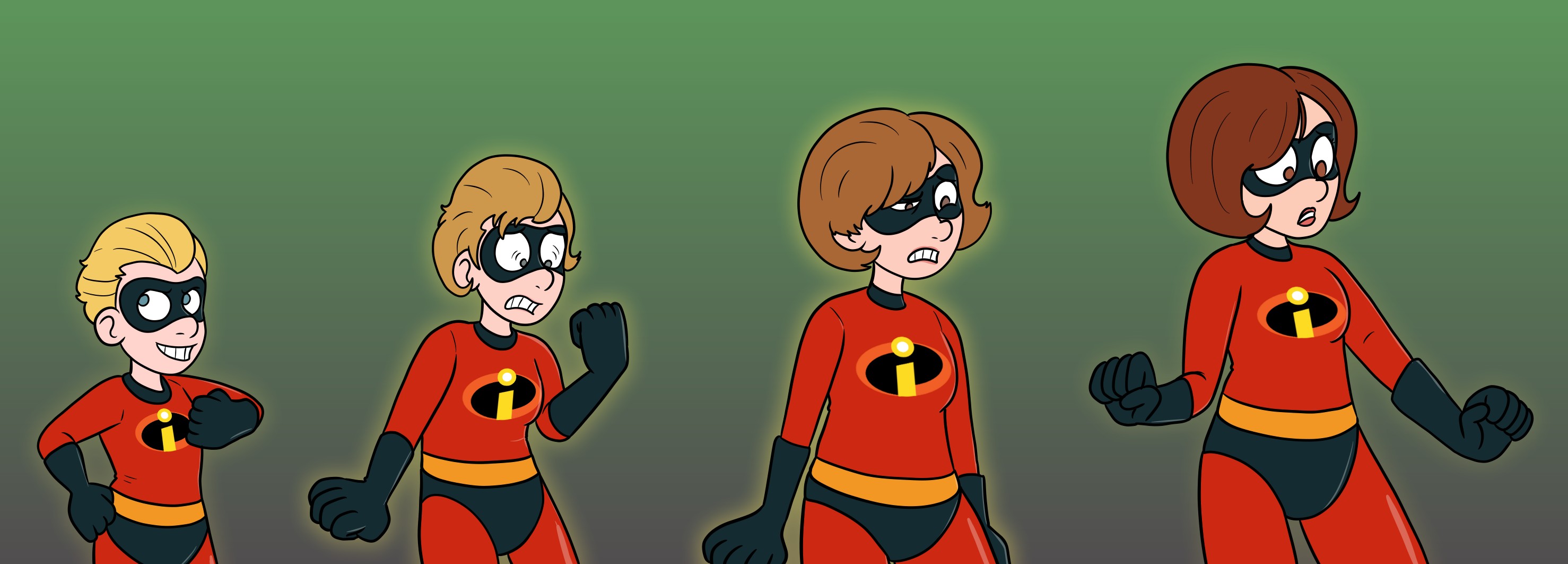 (Commission) Dash to Helen Parr TF/TG - By @dommerik on Itaku