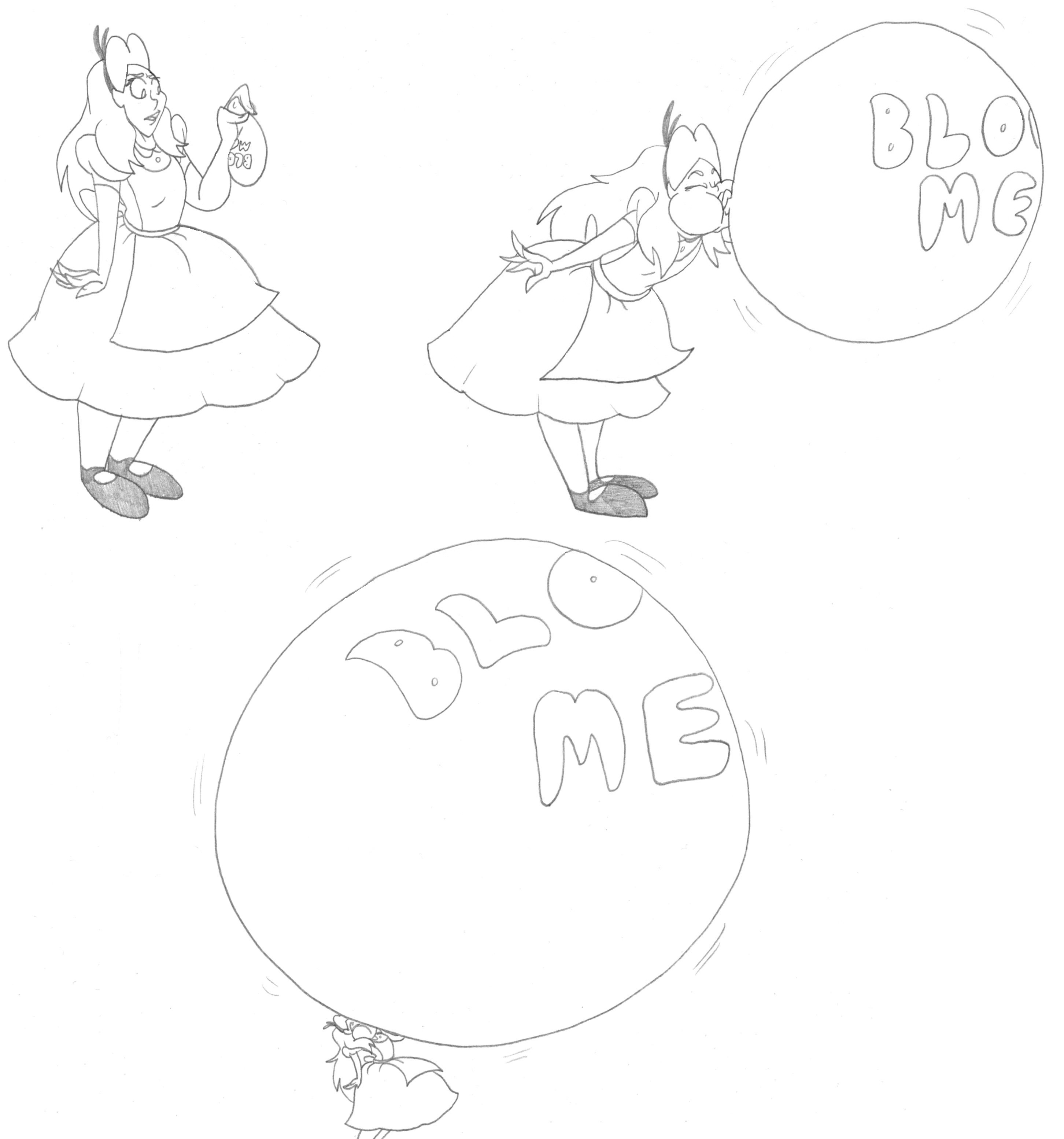 Alice Blowback Inflation 1/3 - By @catstuxedo on Itaku