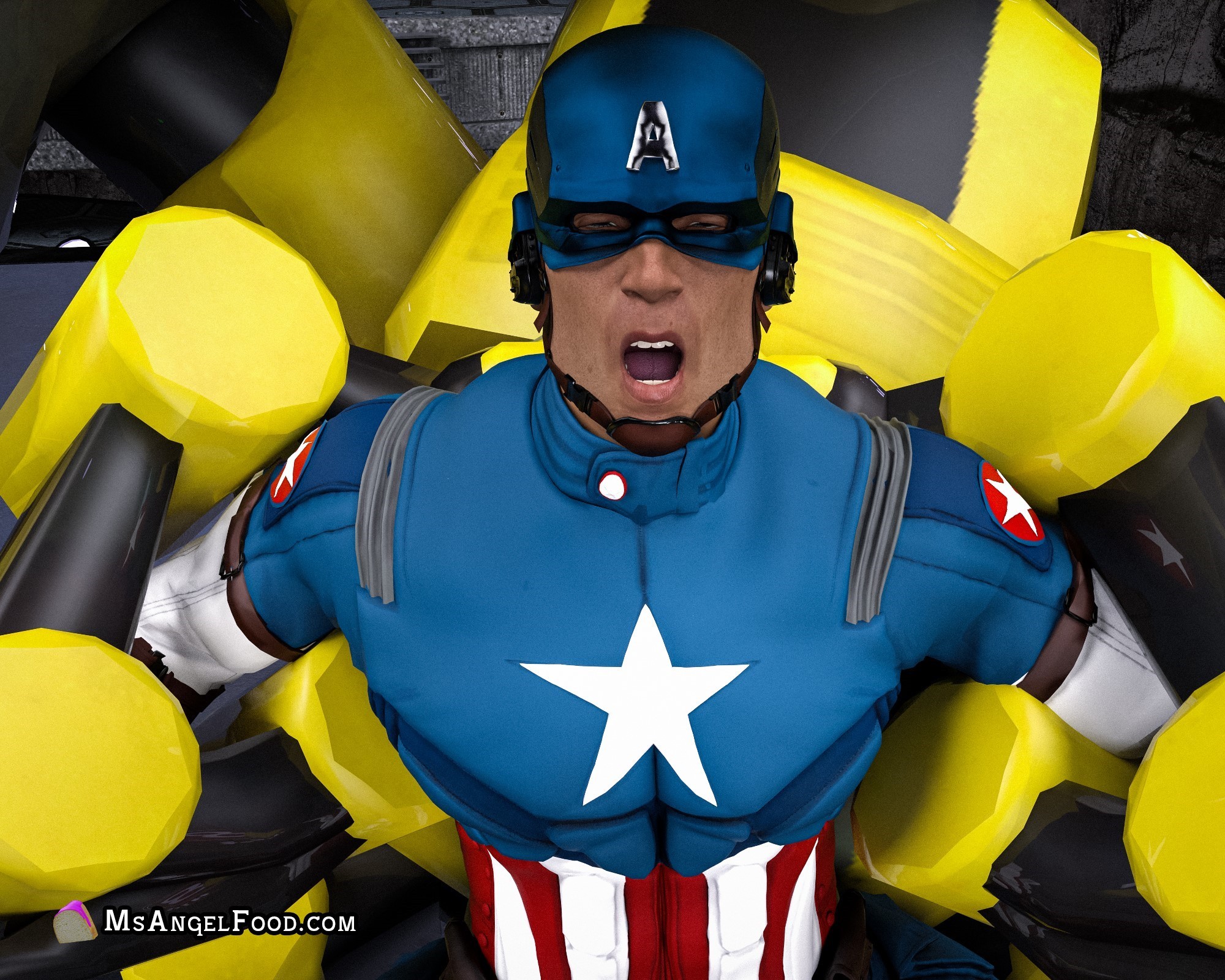 Captain America Gets Milked and Muscled Image 28 - By @msangelfood on Itaku