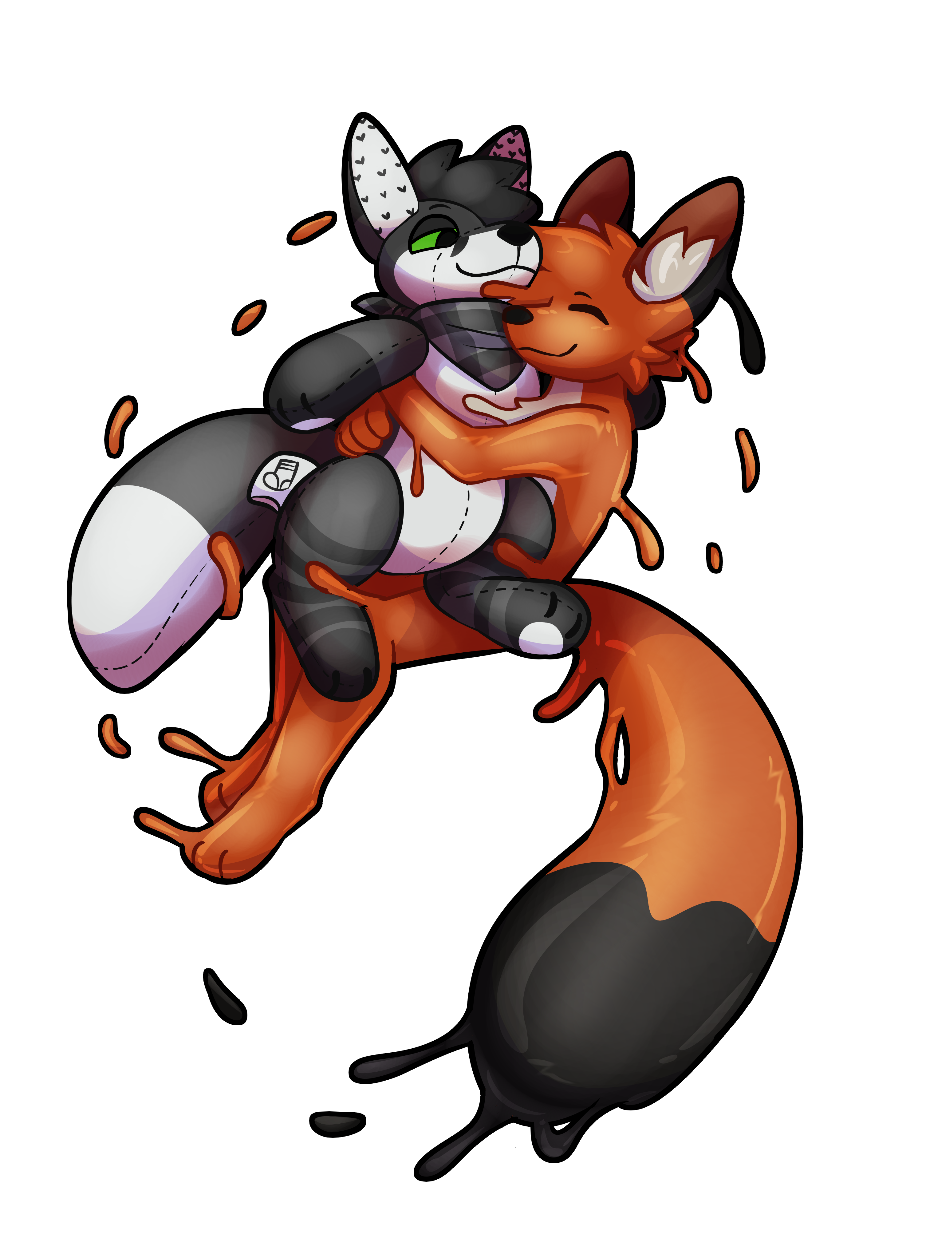 Plush Hugs - By @donisi on Itaku
