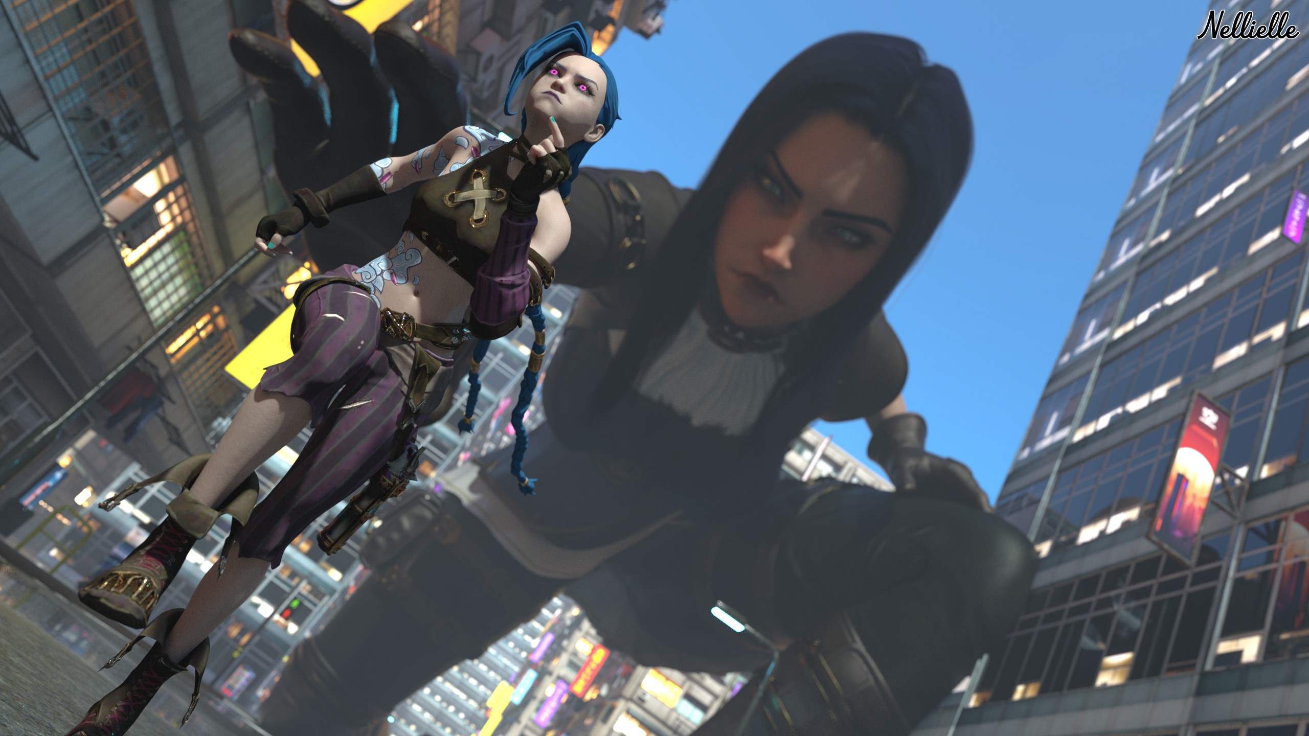 Catching a Criminal - By @nellielle2 on Itaku