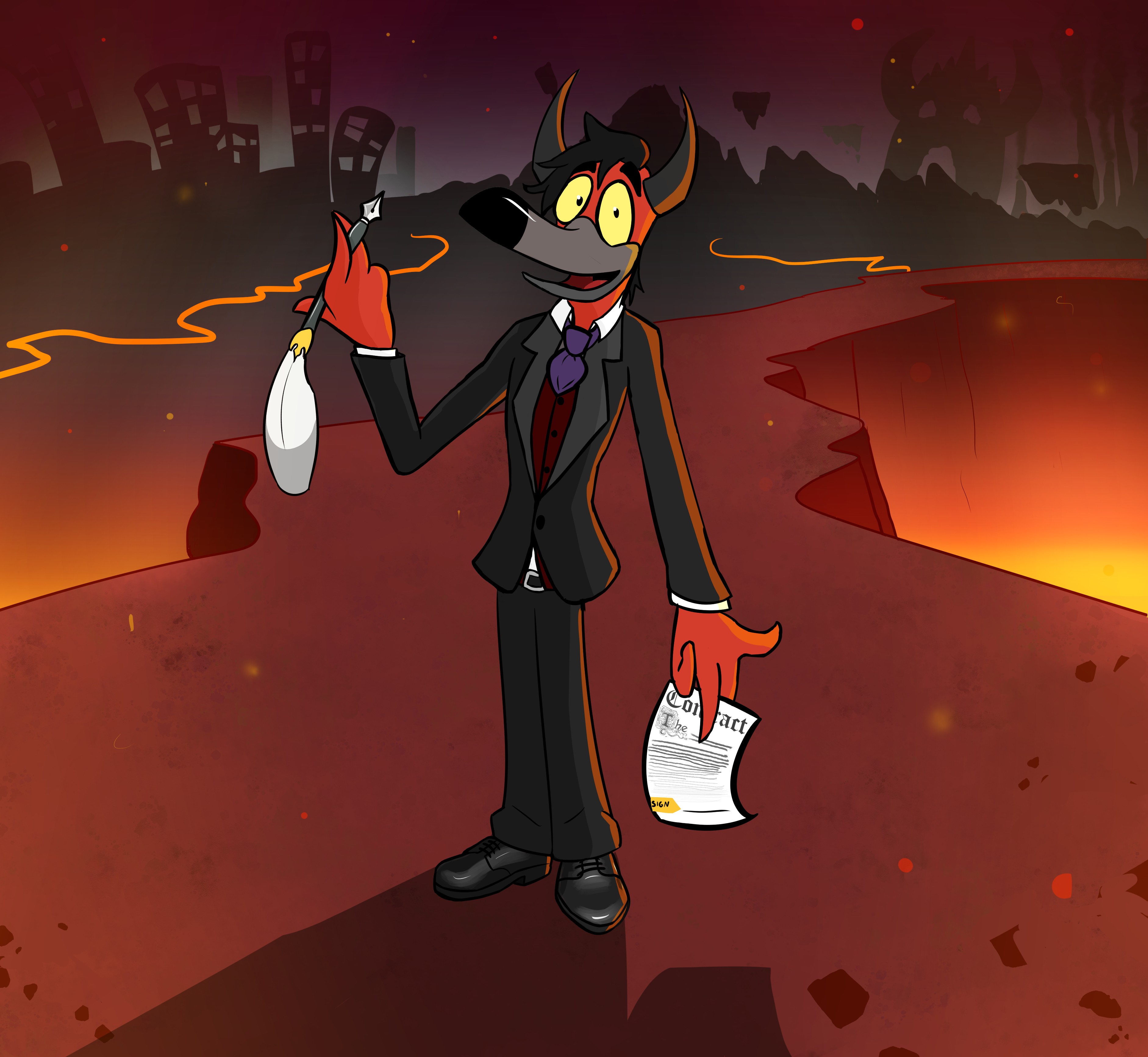 Demon Gus (2021) - By @gussquawks on Itaku