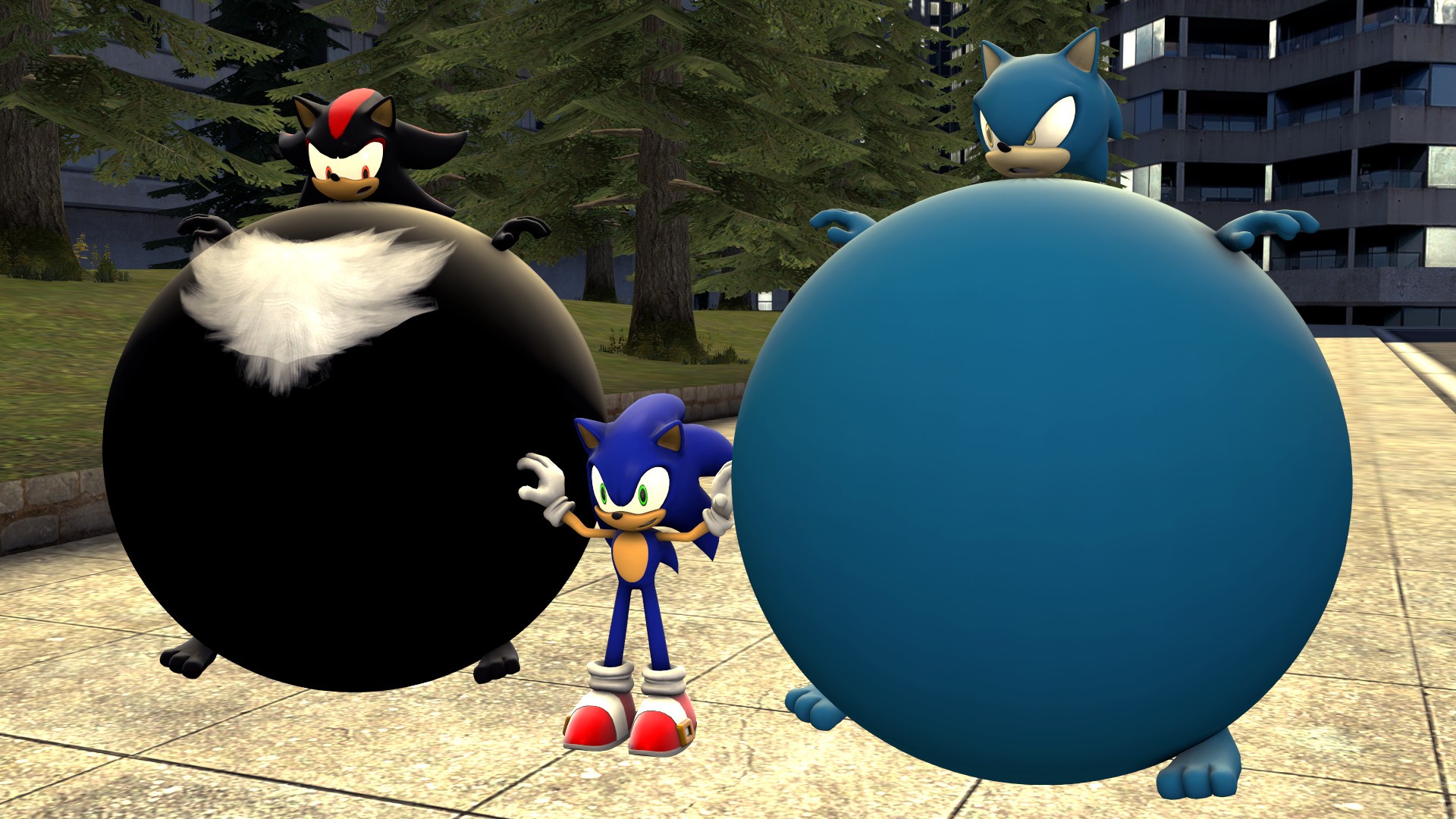 Sonic's Double Date - By @srx1995 on Itaku