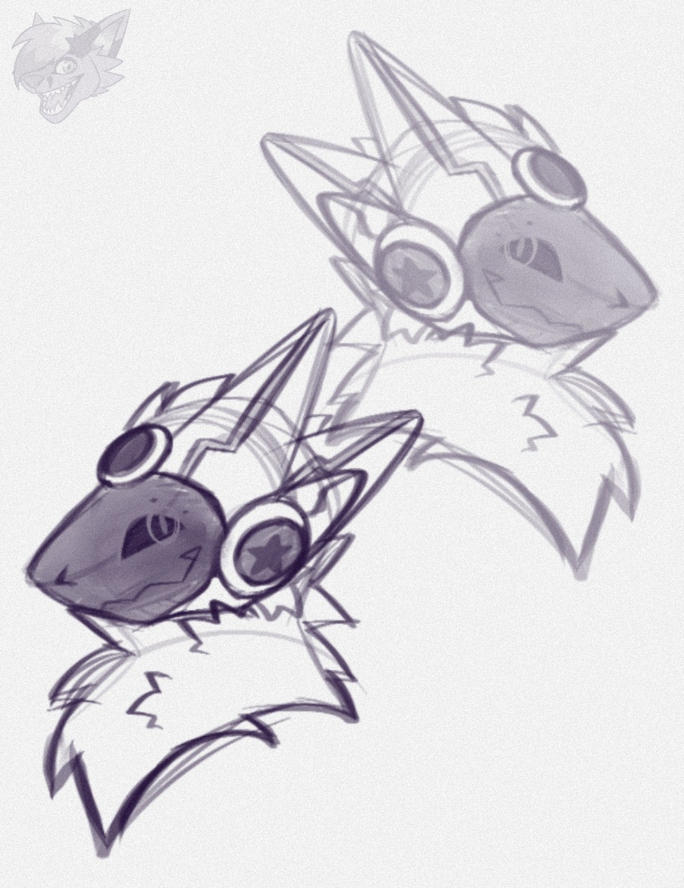 🤖⭐ Scene Primagen Concept Sketch - By @radiancemutt on Itaku