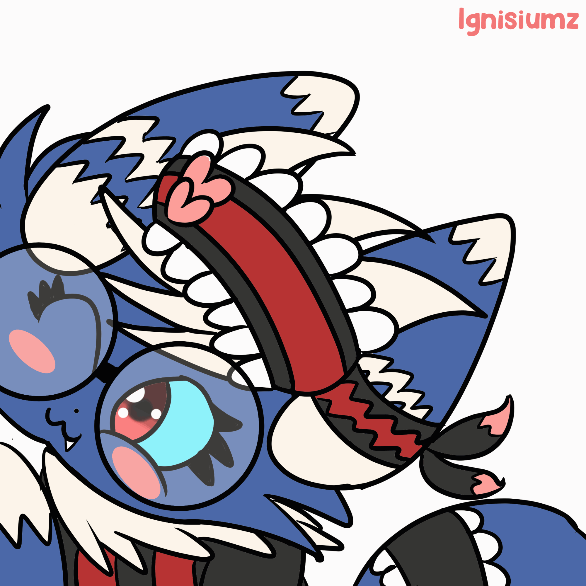 Igni the Meowstic Animated Nuzzle Emote🎀 - By @ignisiumz on Itaku