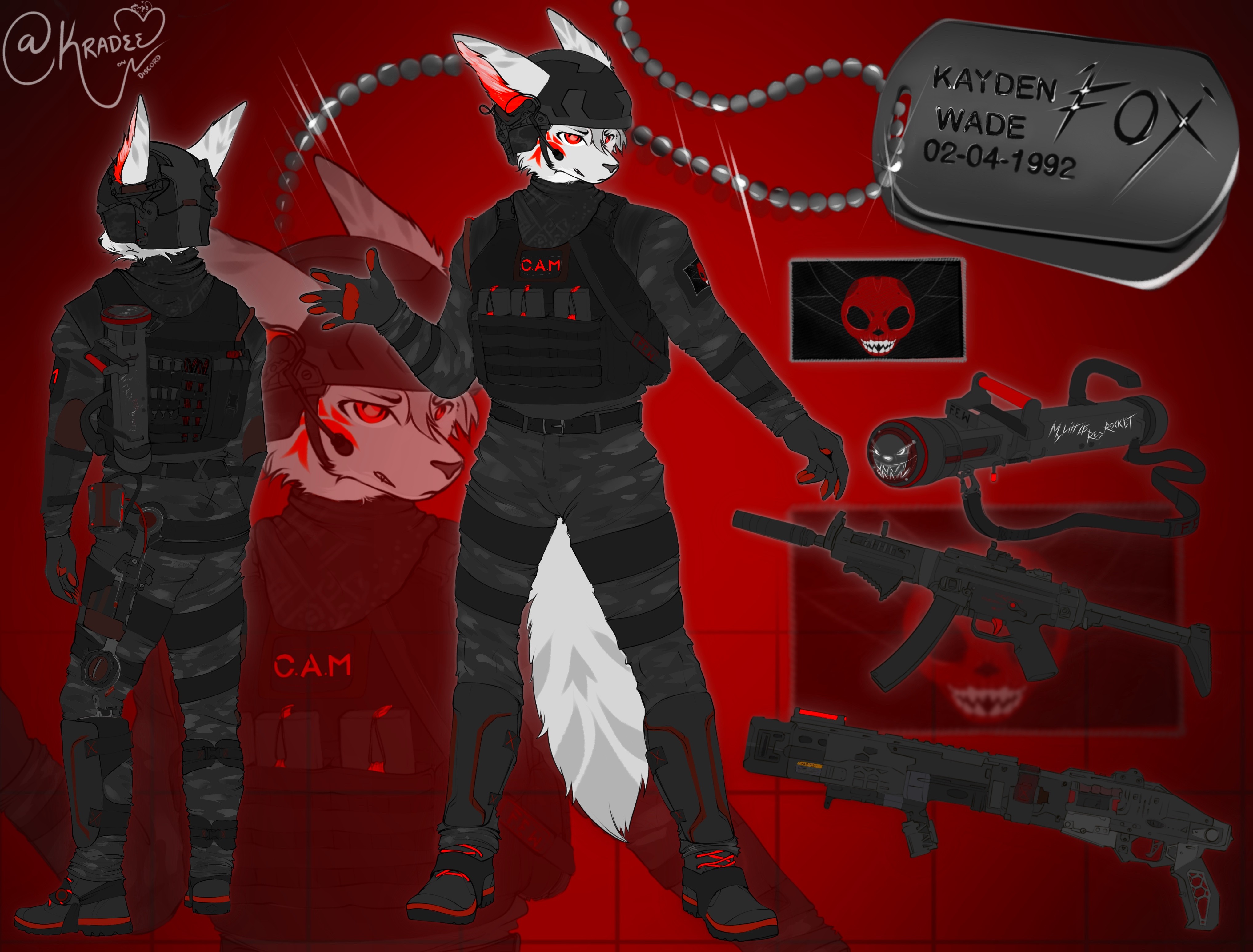 Kayden Wade's Reference Sheet - By @soppycastle9 on Itaku