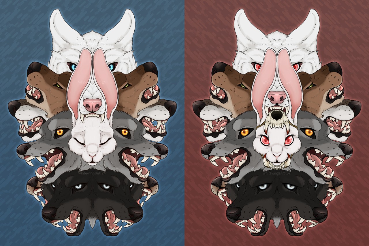 Predators & Prey / Predators Pack - By @whitewingsart on Itaku