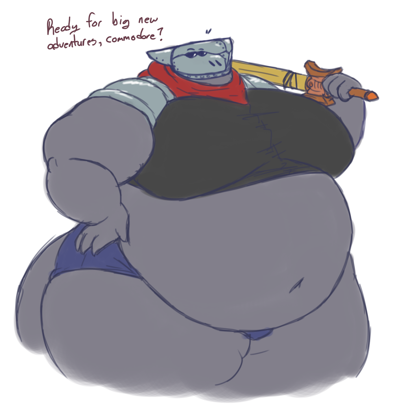 Reeve But Fat Too - By @eddybelly on Itaku