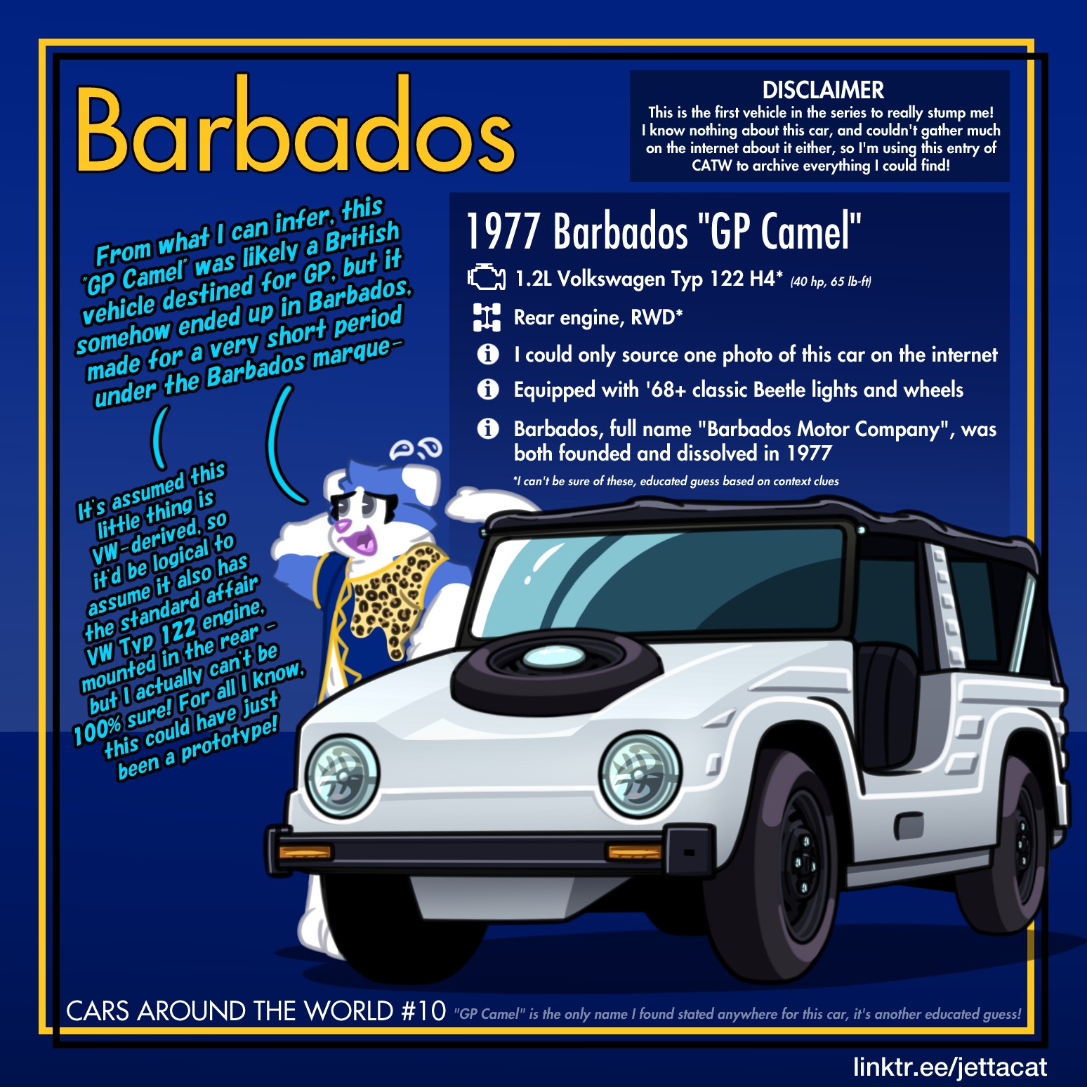 Cars Around The World - Barbados - 1977 Barbados "GP Camel" - By ...