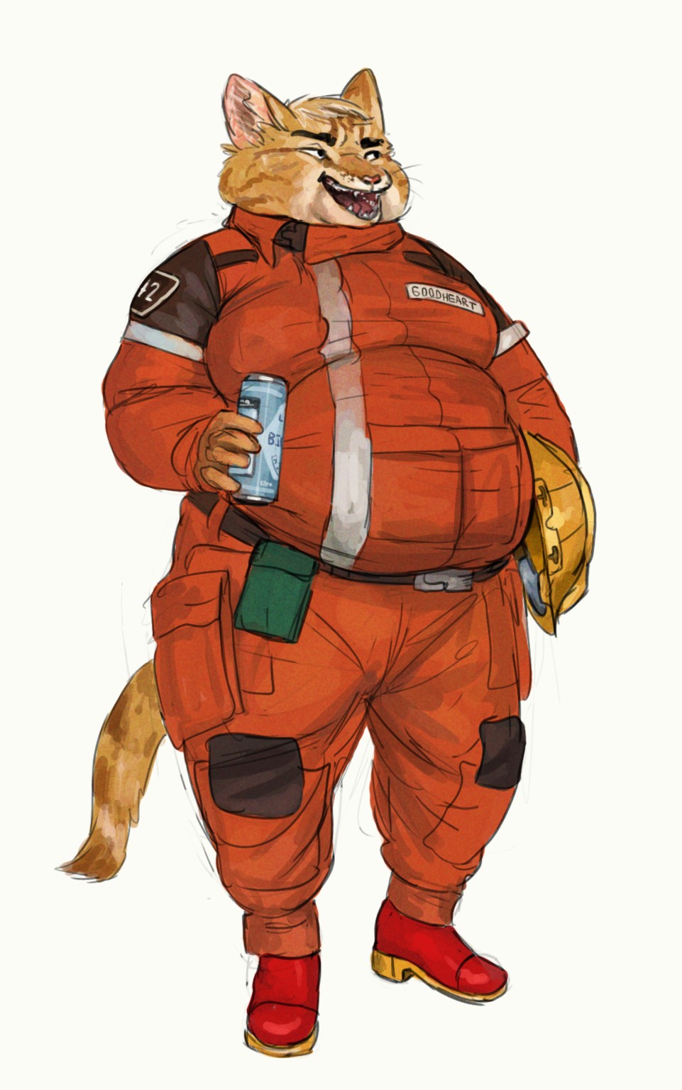 Chester Goodheart, fat space mechanic - By @cettus on Itaku