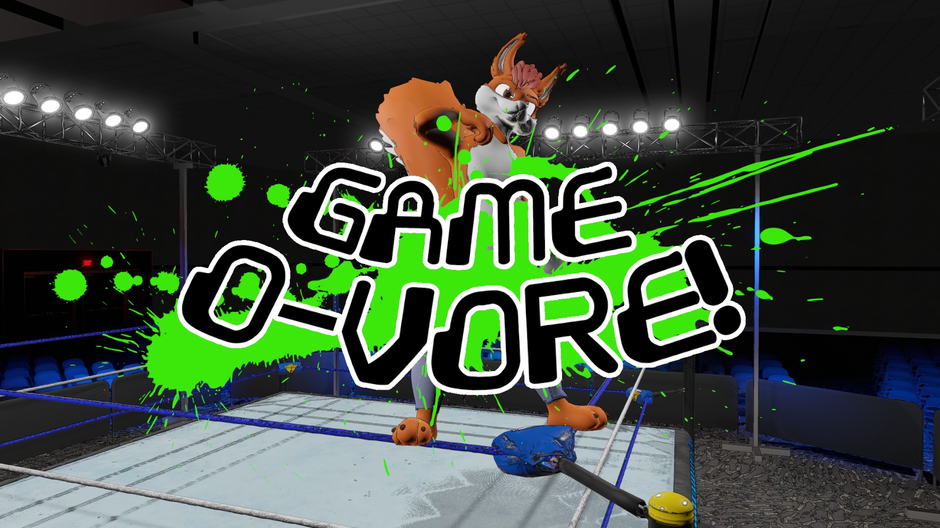 Wrestler Squirrel Challenges You! (7/7) - By @jeschke on Itaku