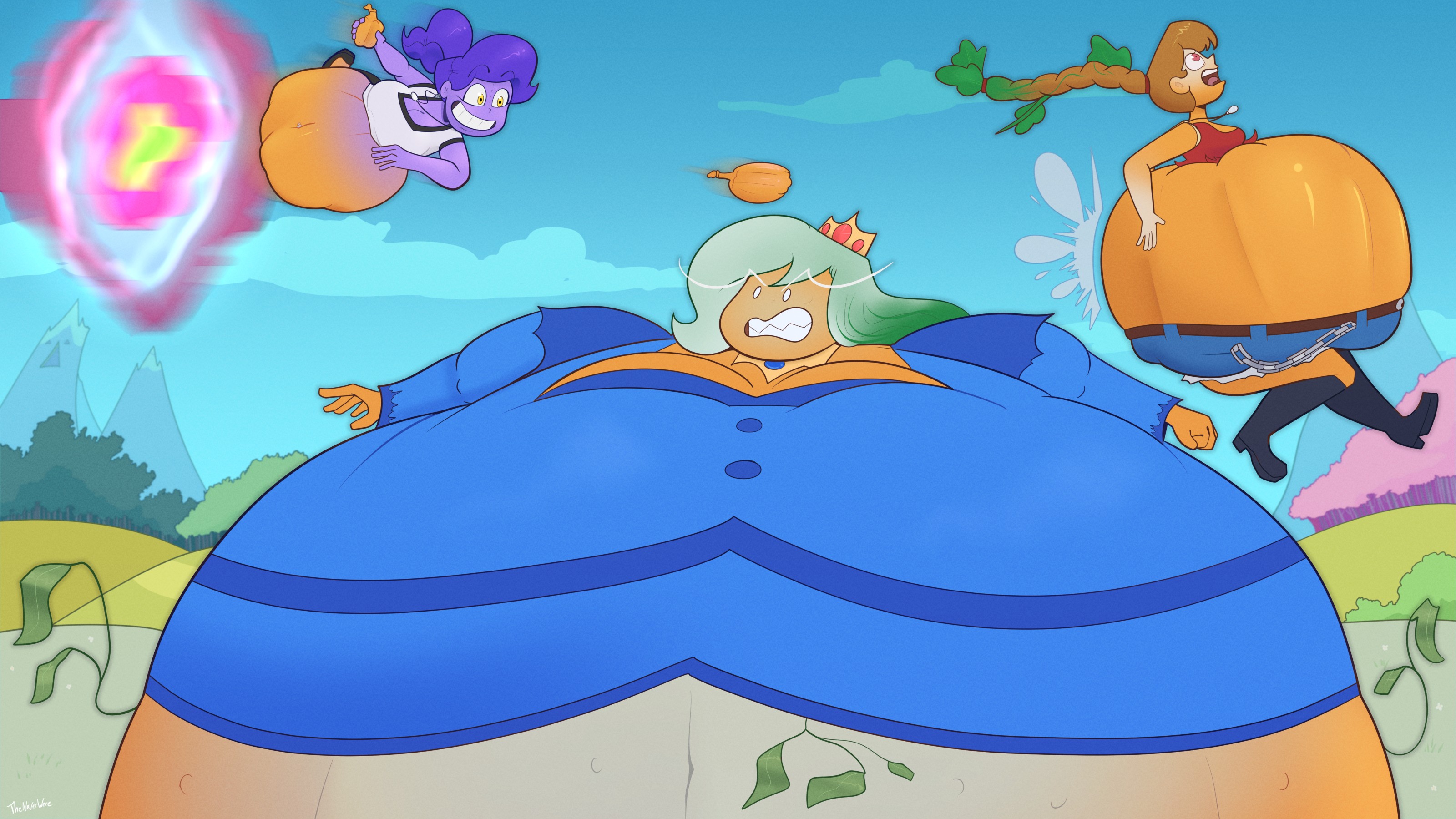 Ice Pumpqueen and Dimensional Idiots - By @theneverwere on Itaku